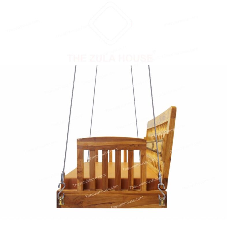 WS 02 – TEAKWOOD REVERSIBLE FAMILY SWING – WOODEN JHULA – The Zula House