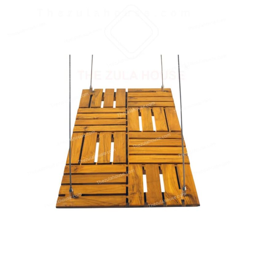 WS 10 – DESIGNER PLANK SWING – WOODEN JHULA – The Zula House